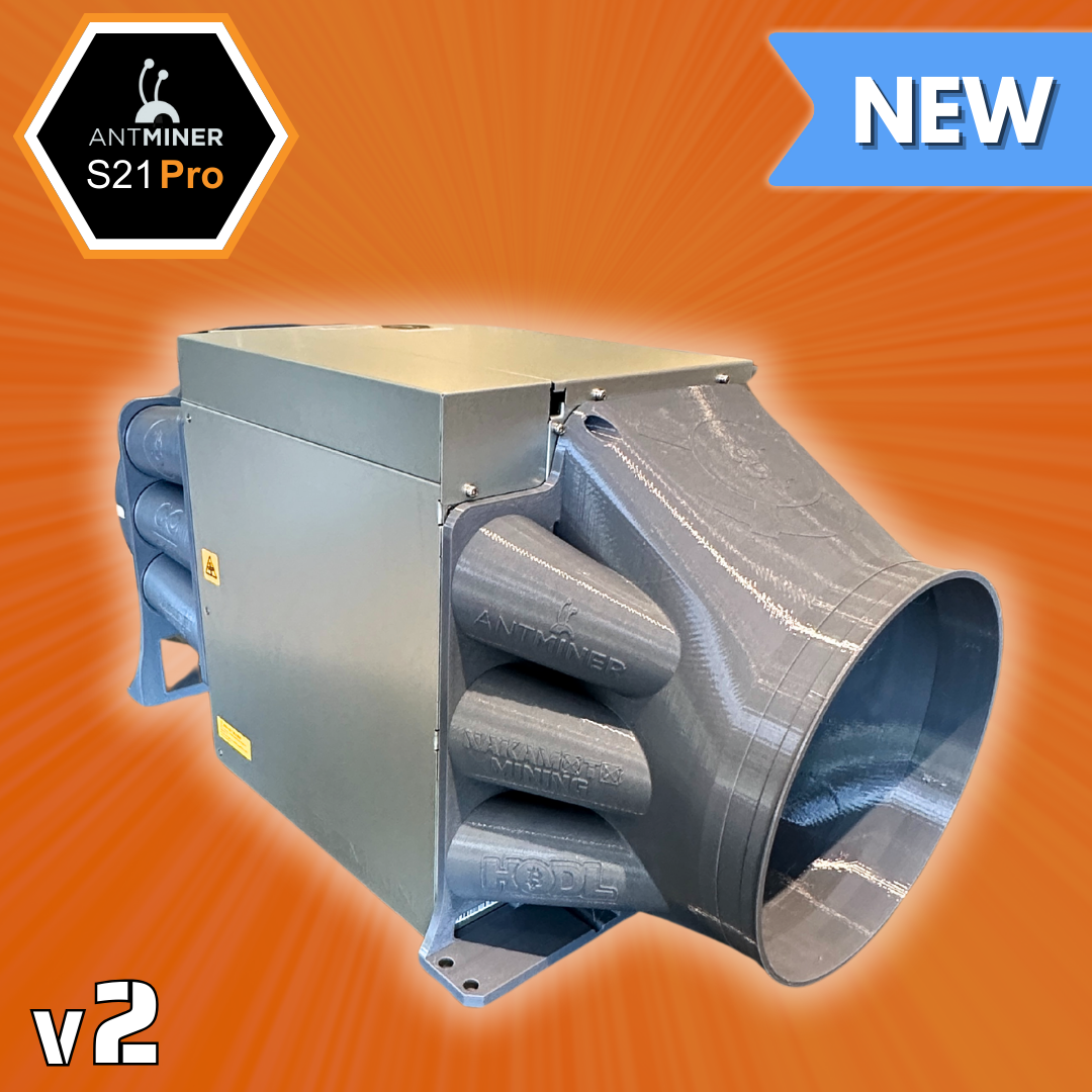 ANTMINER S21 PRO XP Wall-Mount Shrouds Kit (8" Intake + Exhaust Shrouds ...