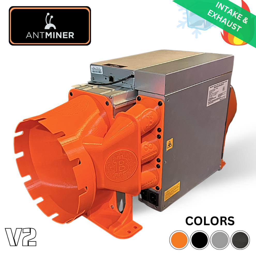 ANTMINER ASIC Crypto Miner Silencer Wall-Mount Kit (8" Intake + Exhaus ...