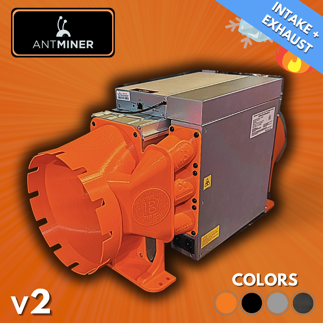 ANTMINER ASIC Crypto Miner Silencer Wall-Mount Kit (8" Intake + Exhaus ...