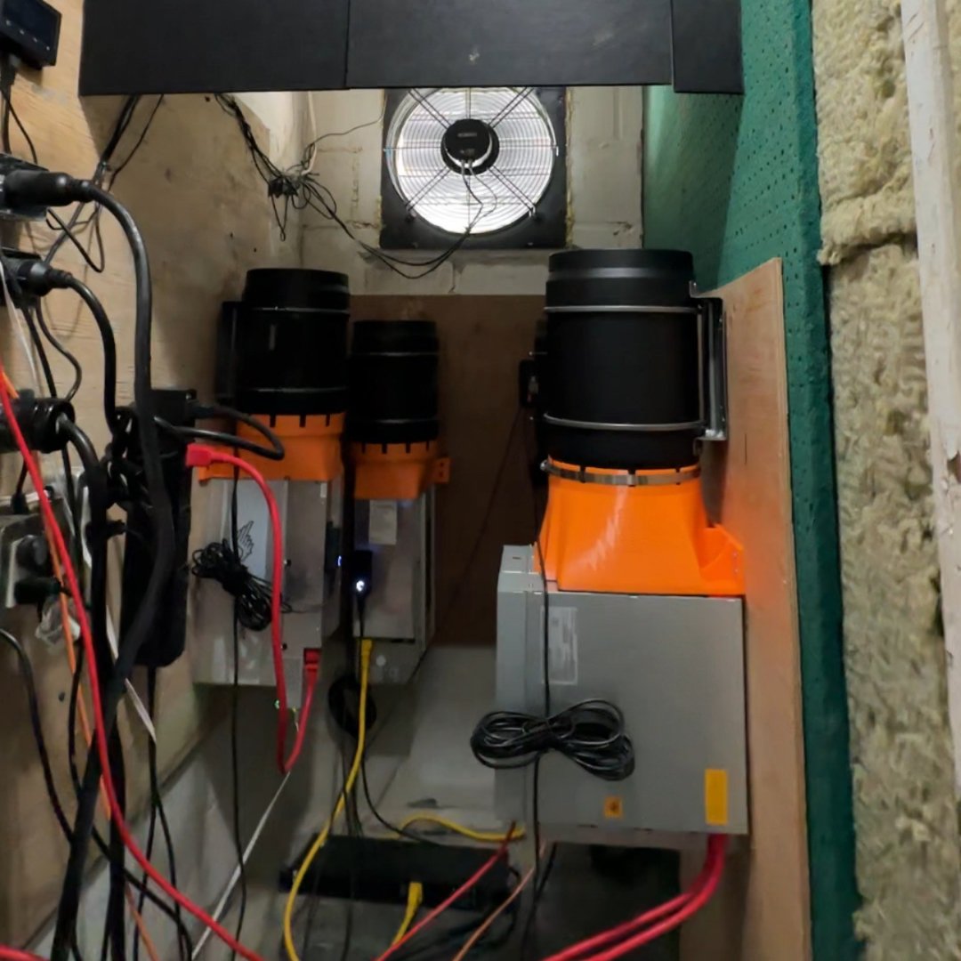 ANTMINER S21 PRO XP Wall-Mount Shrouds Kit (8" Intake + Exhaust Shrouds ...